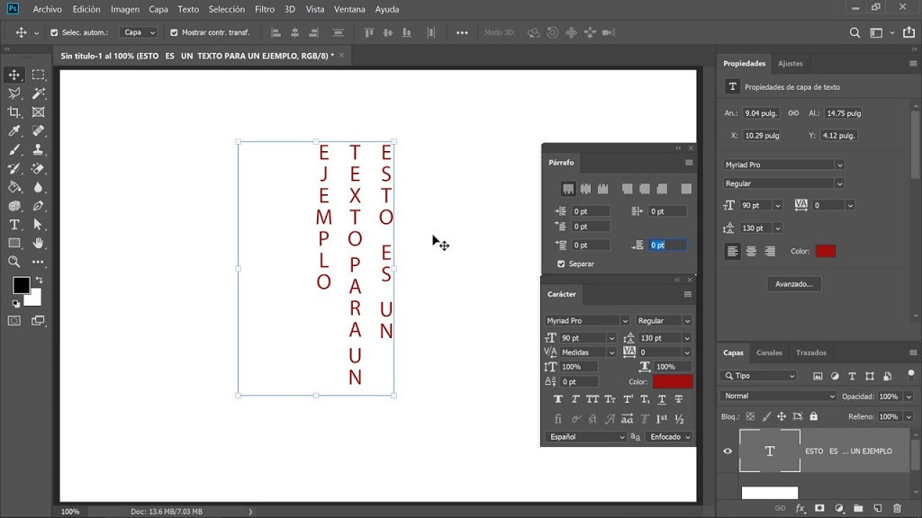 Como Usar la Herramienta Texto de Photoshop como Profesional Desde Cero ...