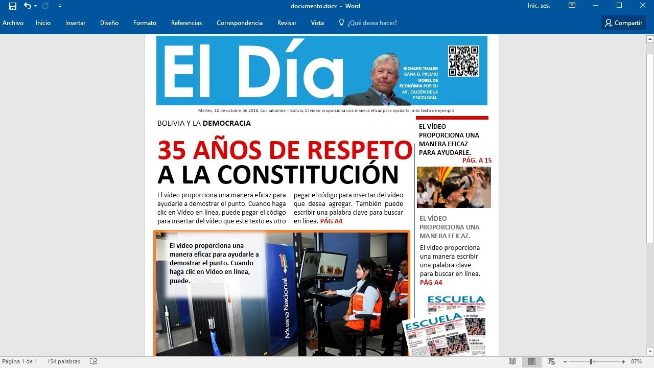 Cómo Hacer un Diseño de Portada de Periódico en Word Fácilmente | Mira ...